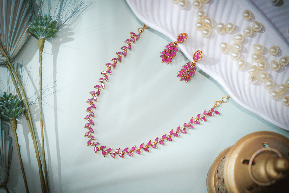 Varnika Petal Set(N-478) - vosgi